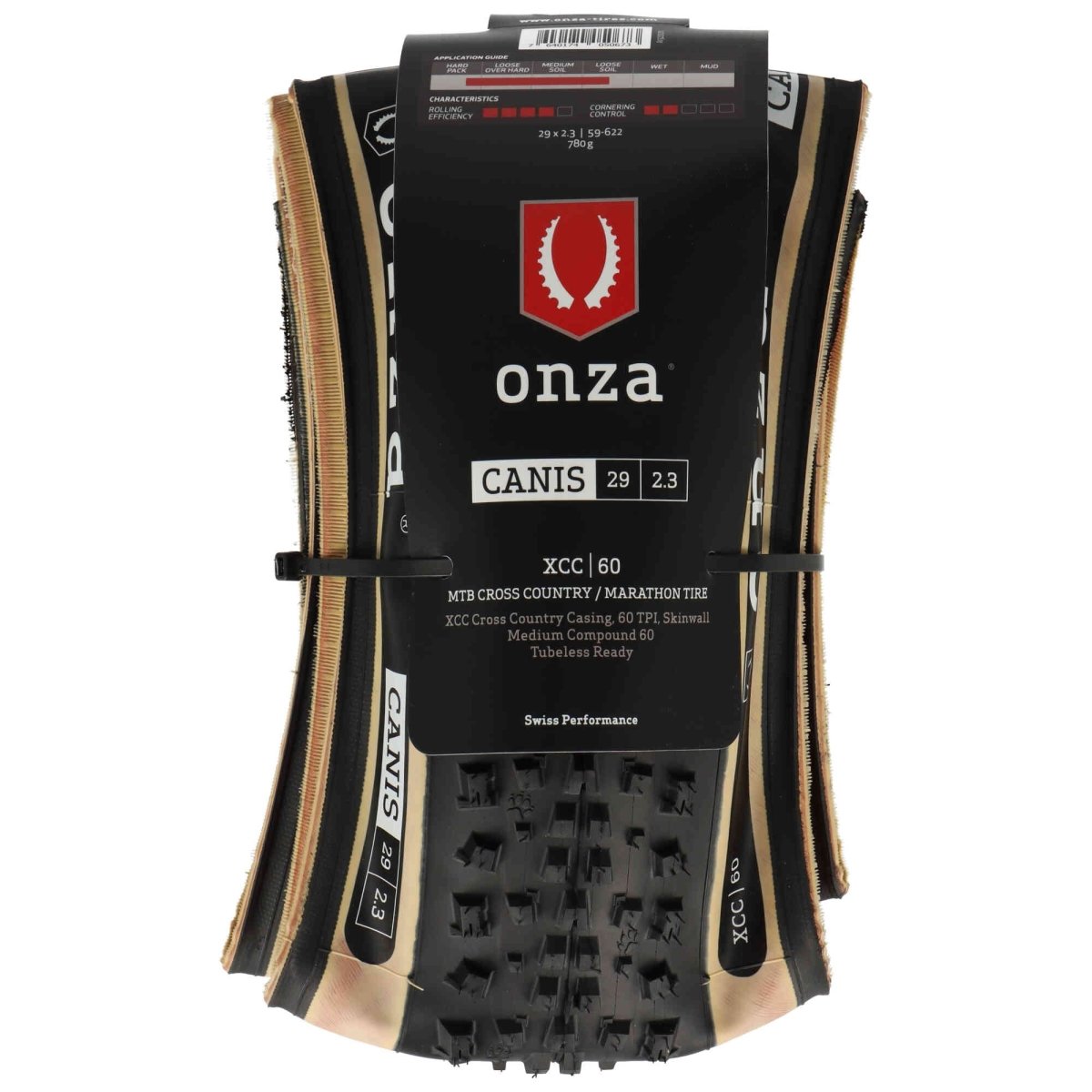 Onza Canis 29 x 2,30" XCC 60TPI TLR Faltreifen Skinwall – RAAAD.de