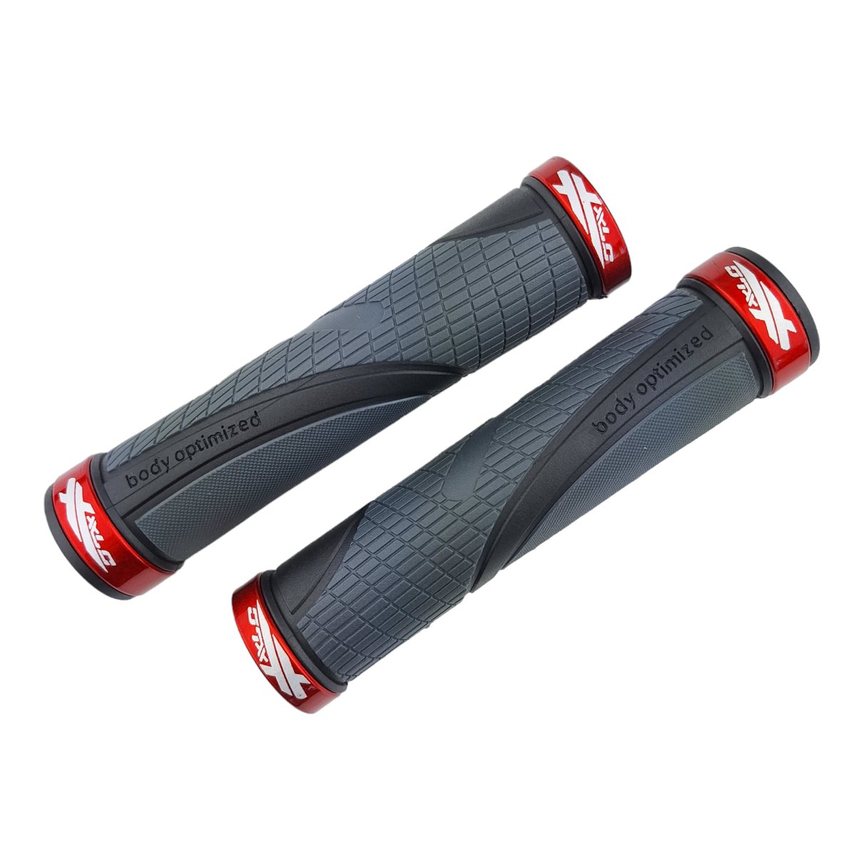 XLC Mountainbike Griffe high grip Lock-on schwarz rot – RAAAD.de
